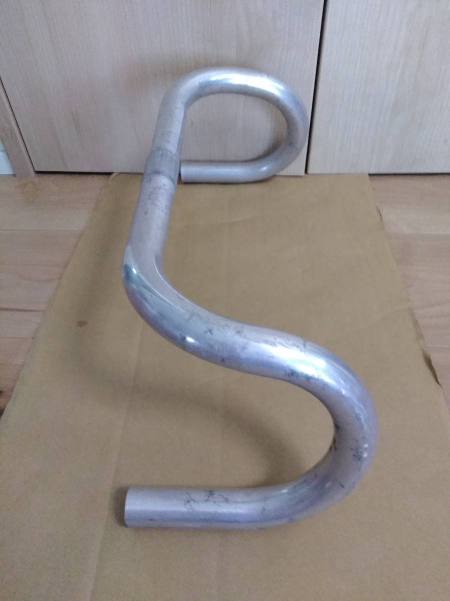 送料込 ニットー ランドナーバー B132 390mm 26.0 軽合? アルミ? 深曲がり? NITTO 日東 ドロップバー ハンドル ...