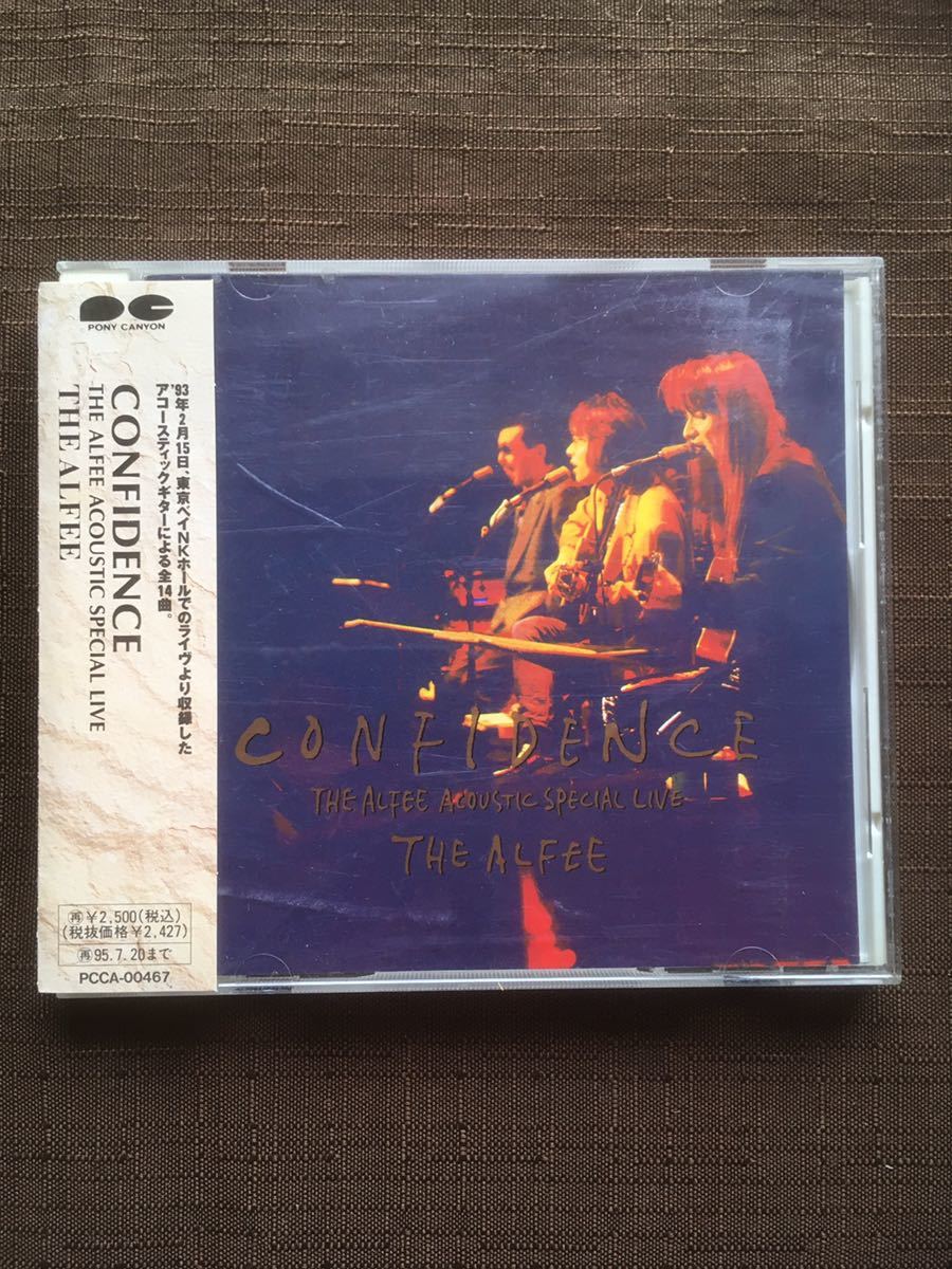 THE ALFEE アルフィー アルバム CD / CONFIDENCE コンフィデンス THE ALFEE ACOUSTIC SPECIAL LIVE / 全14曲/帯有/再生確認済 送料 ...