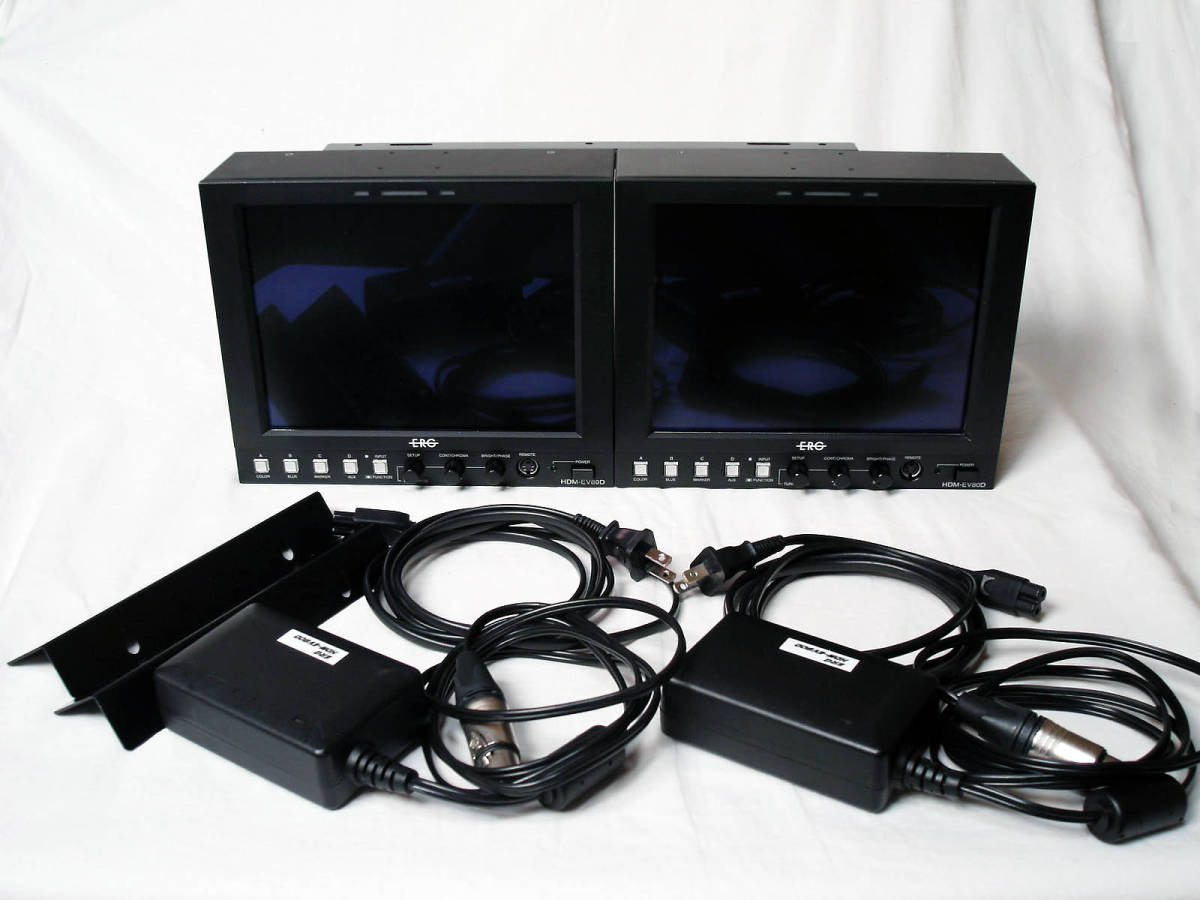 ERG エルグベンチャーズ HD-SDI 4ch 入力 モニター HDM-EV80D 2連 ラックマウント付 動作確認済 良品 の落札情報詳細 - Yahoo!オークション落札価格検索 オークフリー