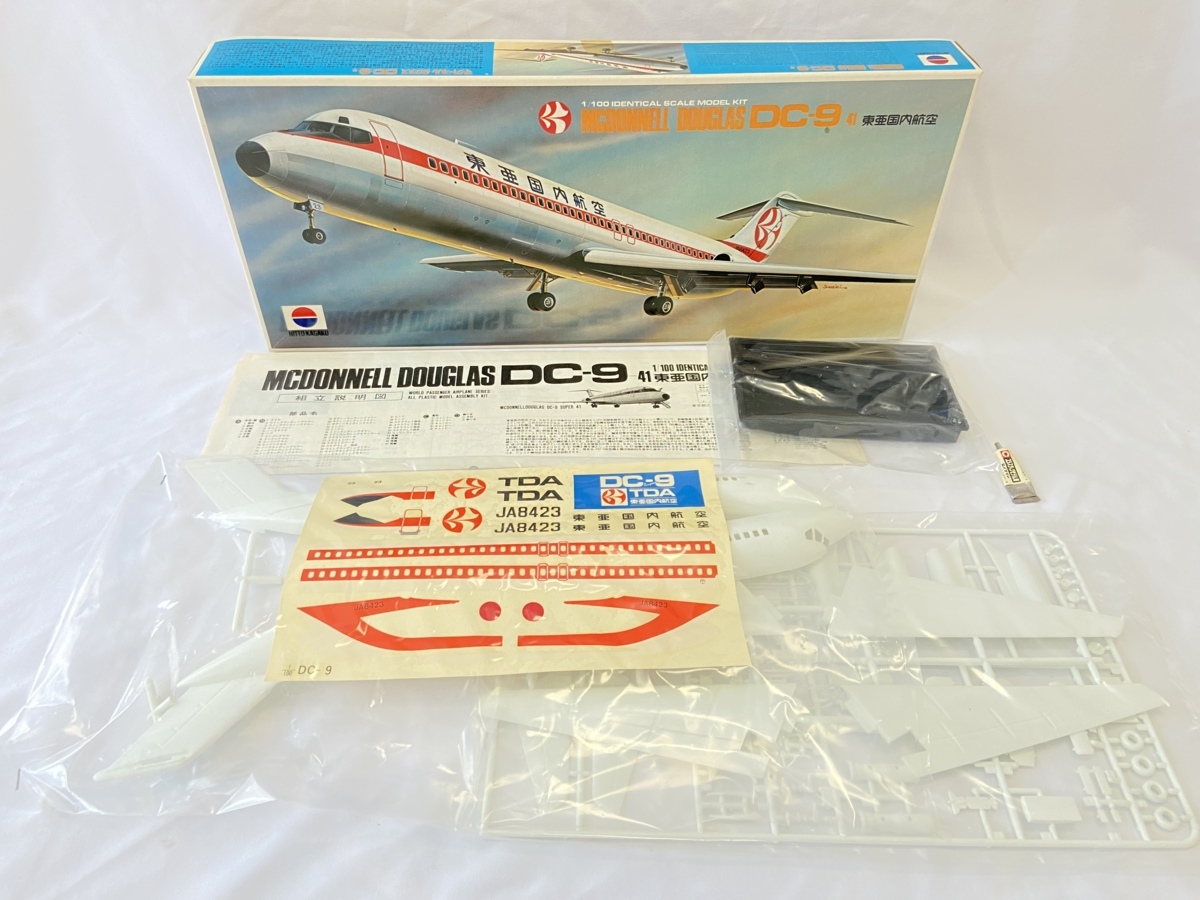 【新品】【新品】プラモデル 日東 MCDONNELL DOUGLAS DC-9 41 マクドネル・ダグラス 1/100スケール 東亜国内航空 /80 (F30-3137D)の落札情報詳細 ...