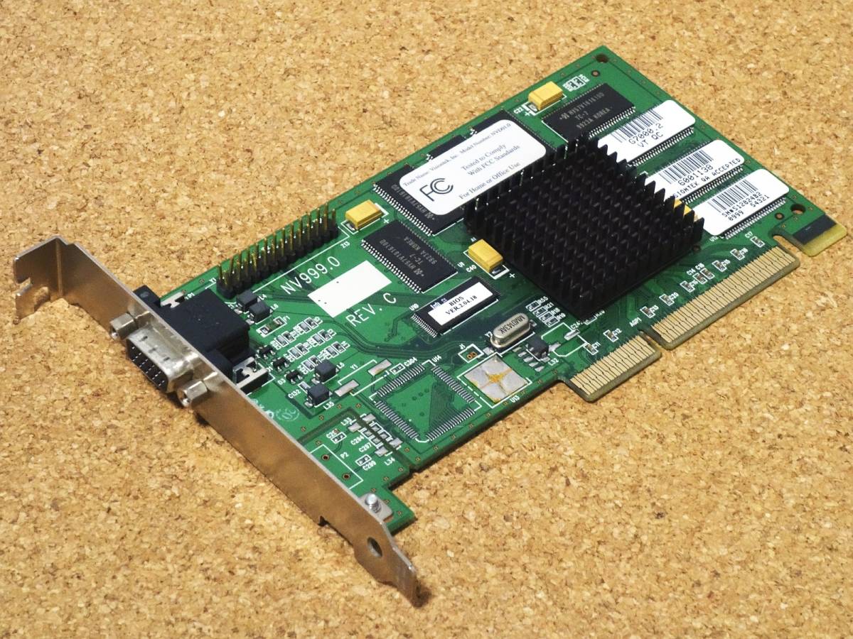 【やや傷や汚れあり】[AGP] VISIONTEK NV4 NVIDIA RIVA TNT 16MBの落札情報詳細 - ヤフオク落札価格検索 ...