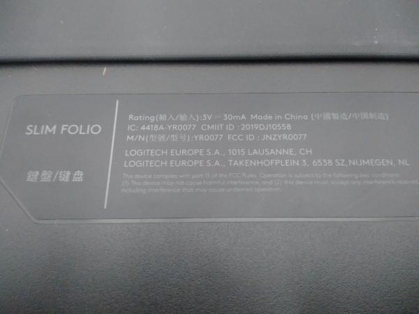 Logicool ロジクール SLIM FOLIO YR0077 (★0404-5)の落札情報詳細 - Yahoo!オークション落札価格検索 ...