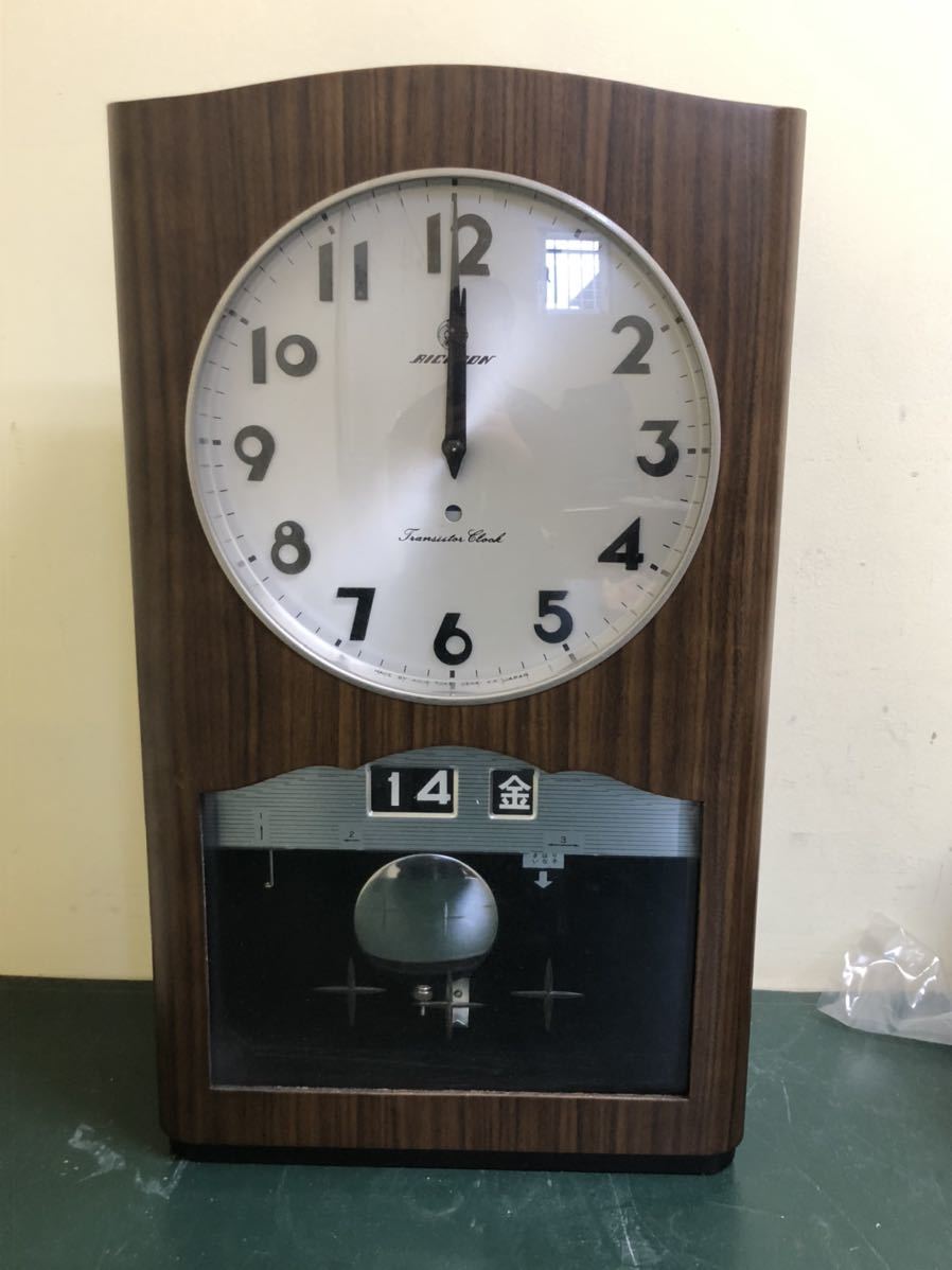 AICHRON アイクロン 掛け時計 振り子時計 AICHI TOKEI DENKI K.K. 説明書あり レトロ アンティーク アイチの ...
