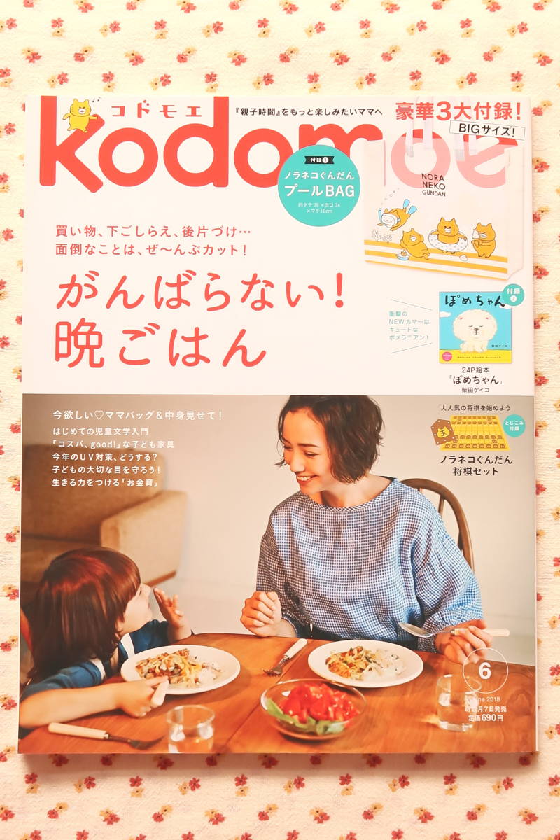 【未使用に近い】kodomoe コドモエ 2018年6月号 ノラネコぐんだん 将棋セット付き※付録プールバッグ・絵本無し★美品の落札情報詳細 - Yahoo!オークション落札価格検索 オークフリー