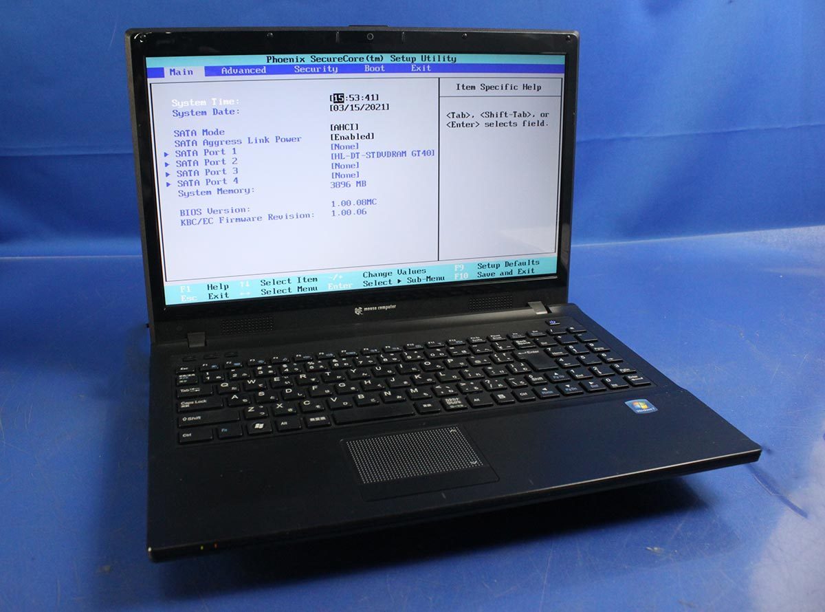 OS無し mouse computer W76C/Pentium P6200/メモリ4GB/HDD無し/MB-F713B/マウスコンピューター ...