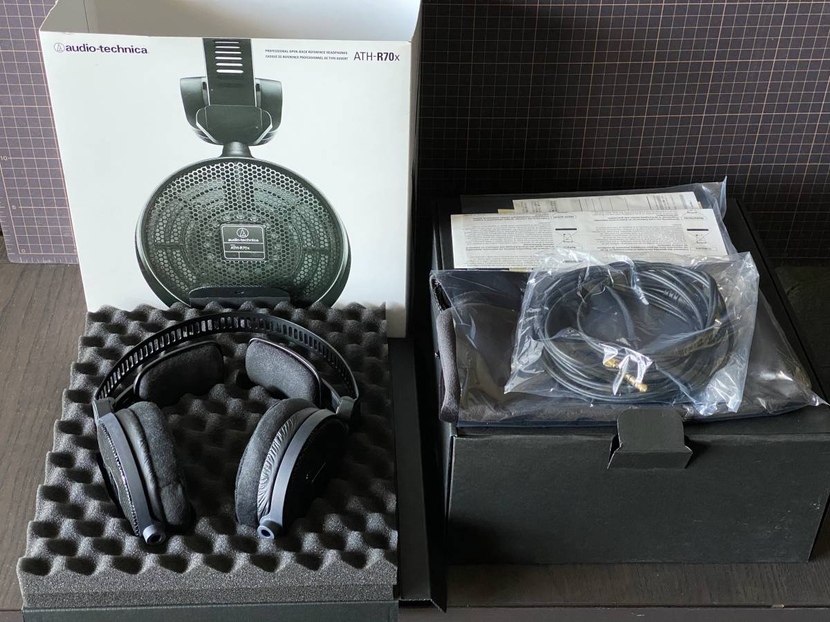 超美品 オーディオテクニカ 開放型プロフェッショナルモニターヘッドフォン ATH-R70x イヤーパッド新品交換 即決の落札情報詳細 ...
