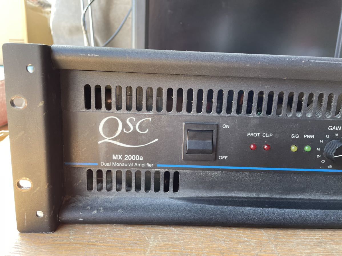 名機 QSC MX2000A 650W パワーアンプ 通電確認済み ジャグ品の落札情報詳細 - Yahoo!オークション落札価格検索 オークフリー