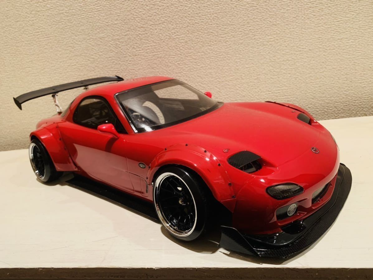 ボディのみ 1/10 タミヤ FD3S オーバーフェンダーリアウィング LED電飾付 未走行 (検 ヨコモ タミヤ ラジドリ ドリパケ YD2の落札情報詳細 - ヤフオク落札価格検索 オークフリー