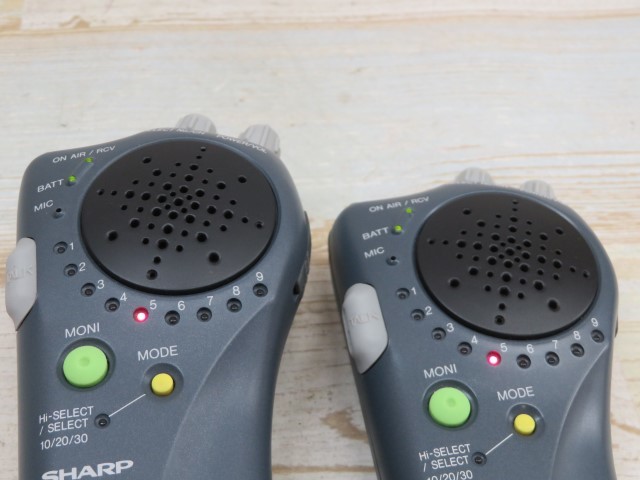 2台セット★★SHARP CB-T10-B 特定小電力トランシーバー シャープ ハンディ 無線機 電池付き USED 39894★★！！の落札情報詳細 - ヤフオク落札価格検索 オークフリー