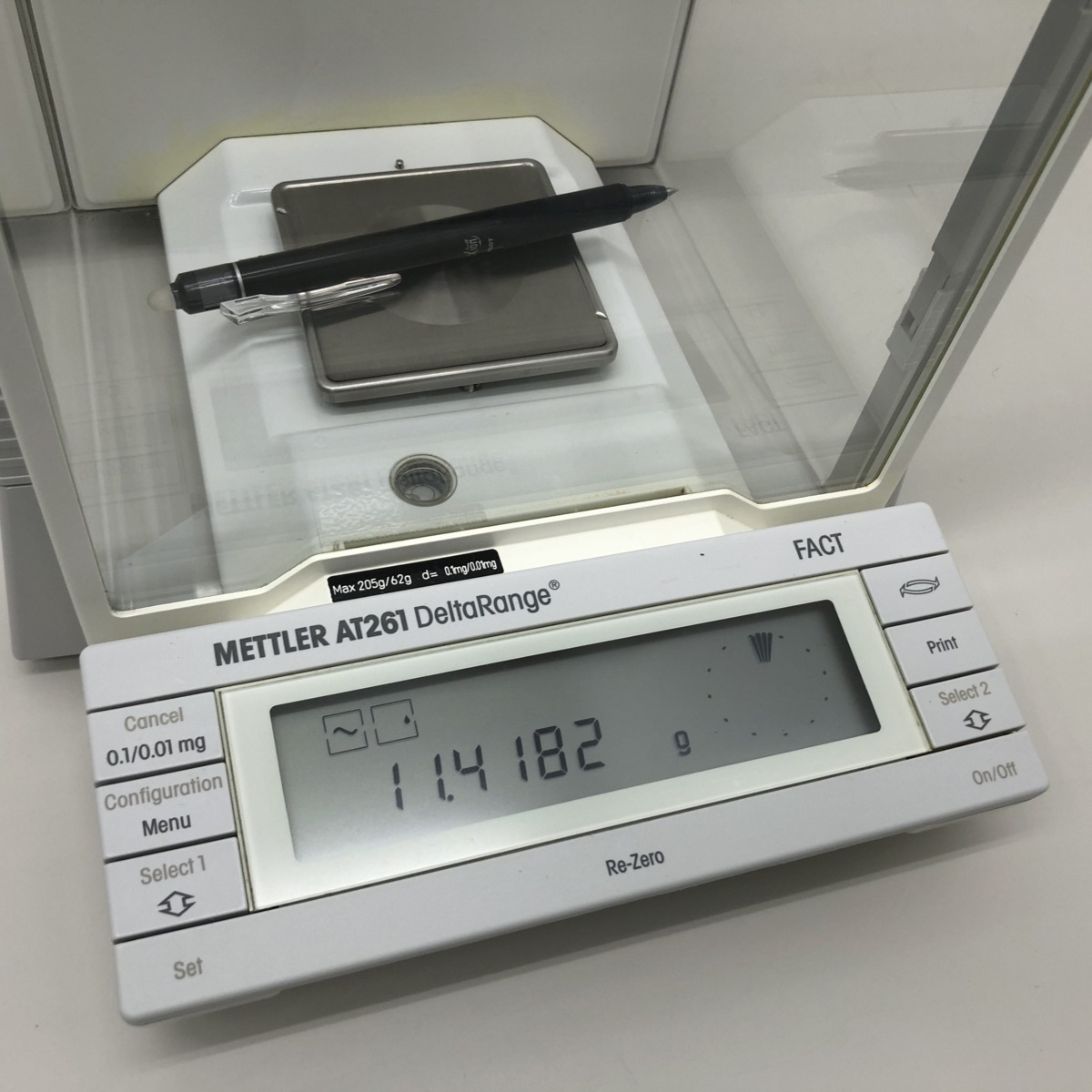 METTLER メトラー デジタル電子天秤 AT261 ELECTRONIC BALANCE ACアダプター付属 ミクロ 研究 実験 分析用 ...
