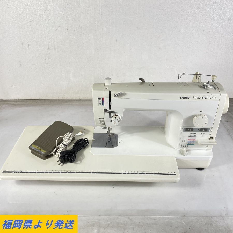 brother コンピュータミシン TA637 Nouvelle 450 / 通電OK / 電動での針部分動作確認 / フットコントローラー ...