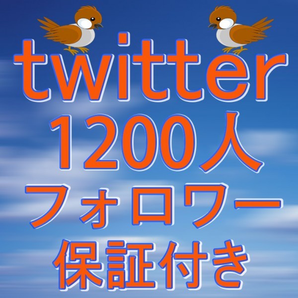 【新品】ツイッター 外国人1200人 フォロワー 保証有 Twitter ツイッターフォロワー保証付き 凍結なし 日本人でない URLのみの ...