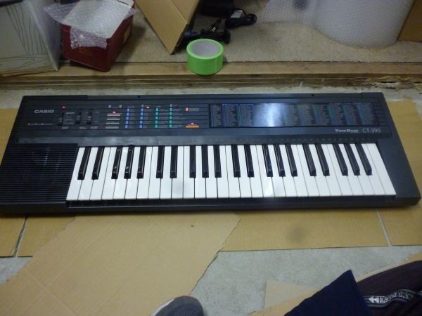 CASIO TONEBANK ELECTRONIC PIANO CT-390 カシオ キーボード 電子ピアノ トーンバンク 本体のみ 送料無料 ...