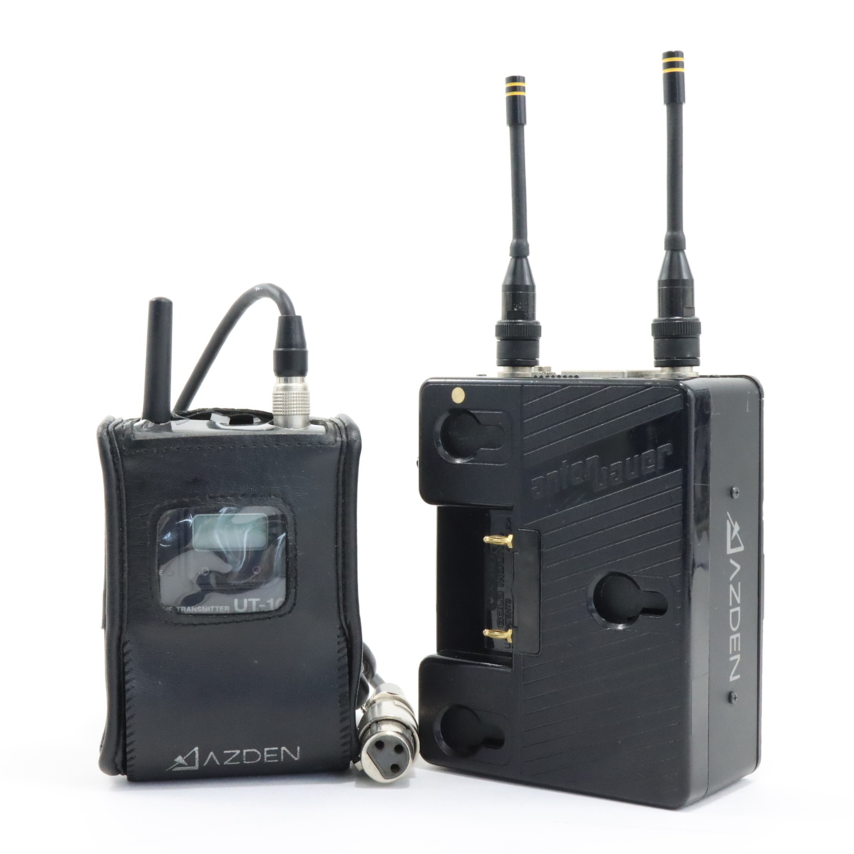 AZDEN UR-1000AB + UT-1000 B帯 アントンバウアー QRゴールドマウントモデル アツデン ワイヤレス 送受信機 セット ...