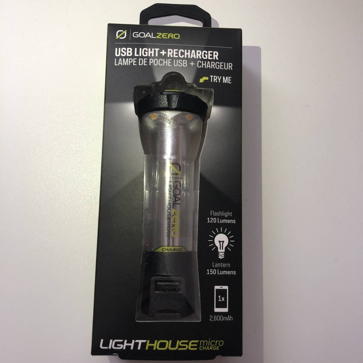 【新品】【日本未発売】Goal Zero LIGHTHOUSE micro CHARGE(ゴールゼロライトハウスマイクロチャージ) USB充電 ...