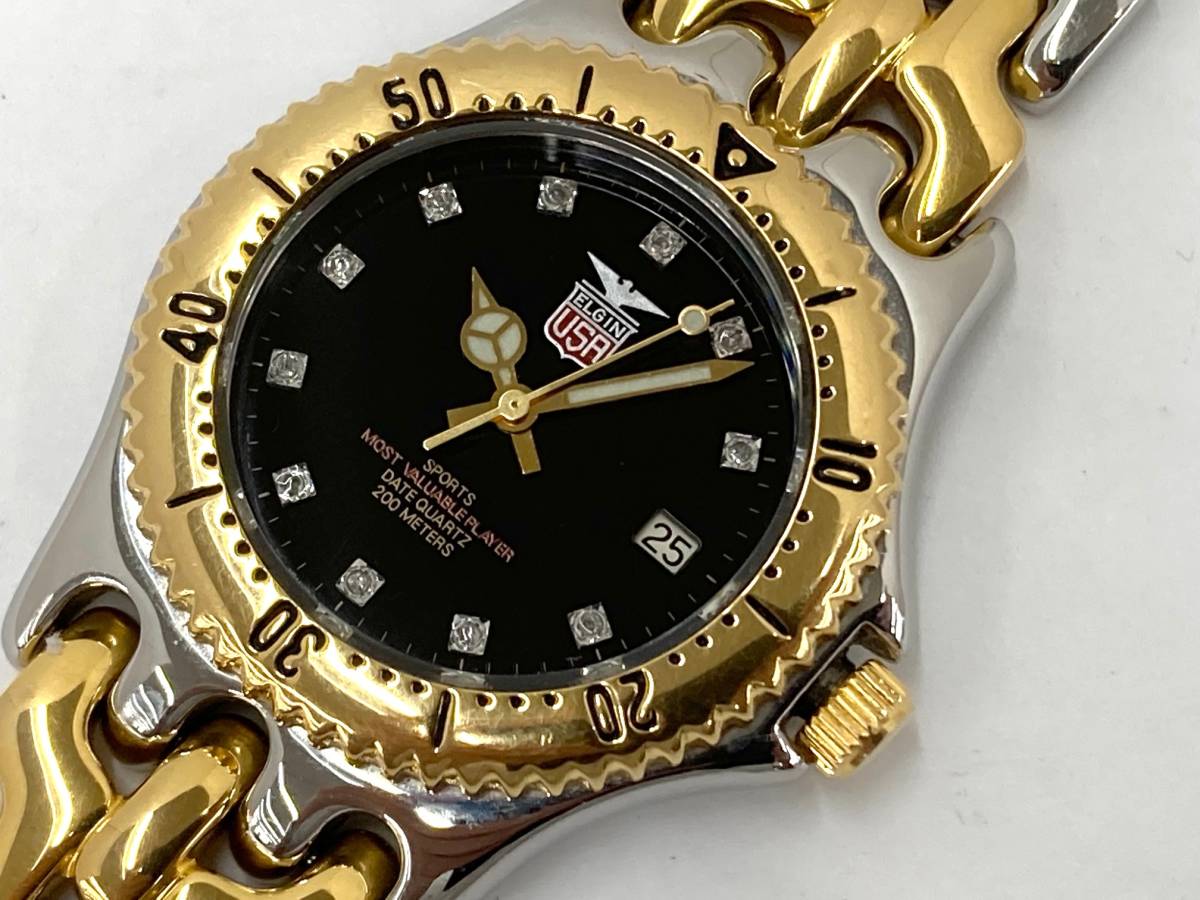 1000円～【 要修理！】 ELGIN / エルジン FK-358-A メンズ クォーツ 希少！ レア！ 絶版品！ ジャンク品☆★☆3の落札 ...