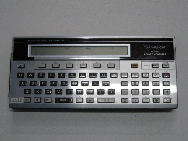 ★SHARP/シャープ PC-1501 POKET COMPUPER ポケットコンピュータ ポケコン 関数電卓 簡易動作確認済み★の落札情報詳細 - ヤフオク落札価格検索 オークフリー