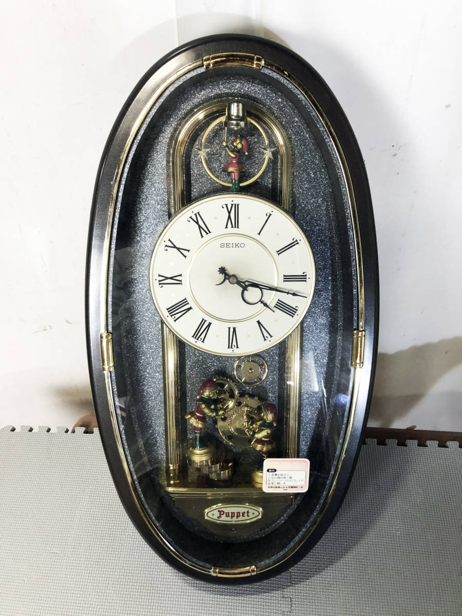 【新品】【未使用】からくり時計 SEIKO Puppet RE524N セイコーパペット 毎正時メロディ 動作品 生産終了品 レア の落札情報 ...