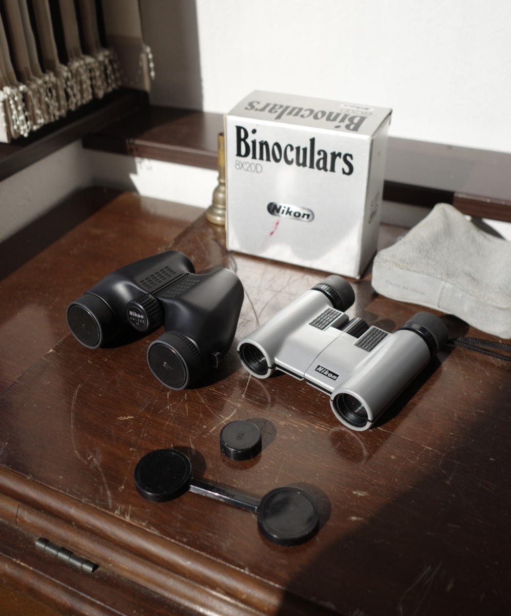 【やや傷や汚れあり】 ニコンNikon BINOCULARS 8×20D 双眼鏡 2個セット Nikon 7x20 7.1° 古道具の ...