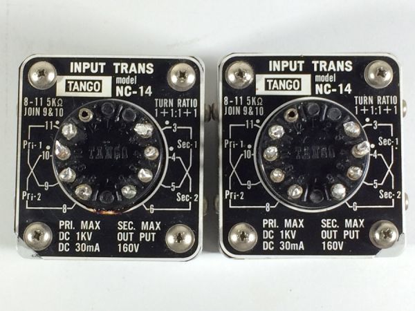【やや傷や汚れあり】n3082 動作品 TANGO タンゴ NC-14 入力トランス インプットトランス ハンマートーン ペア 導通確認済みの落札情報詳細 - ヤフオク落札価格検索 オークフリー