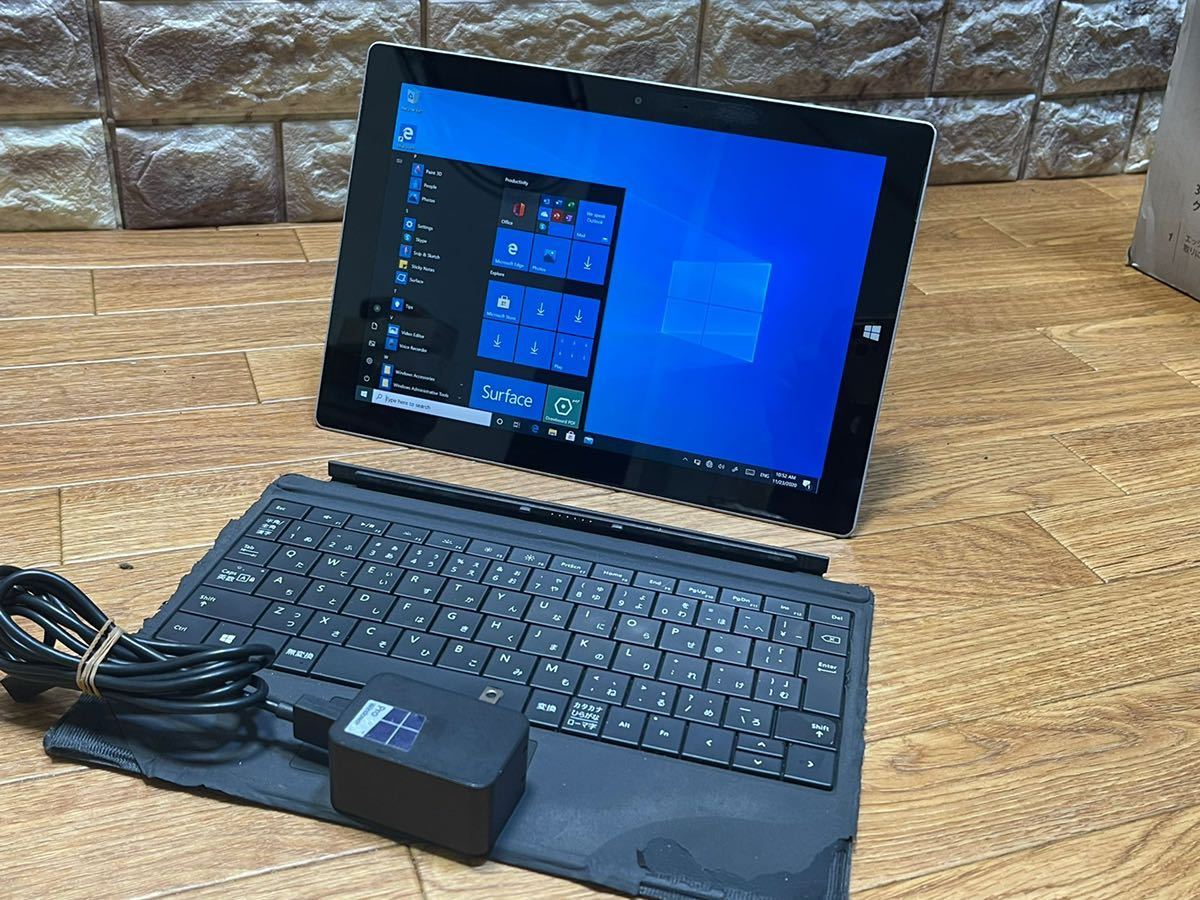 【やや傷や汚れあり】N4847 Microsoft Surface 3 model 1645 SSD 64GB 10.8インチ Wifi ...