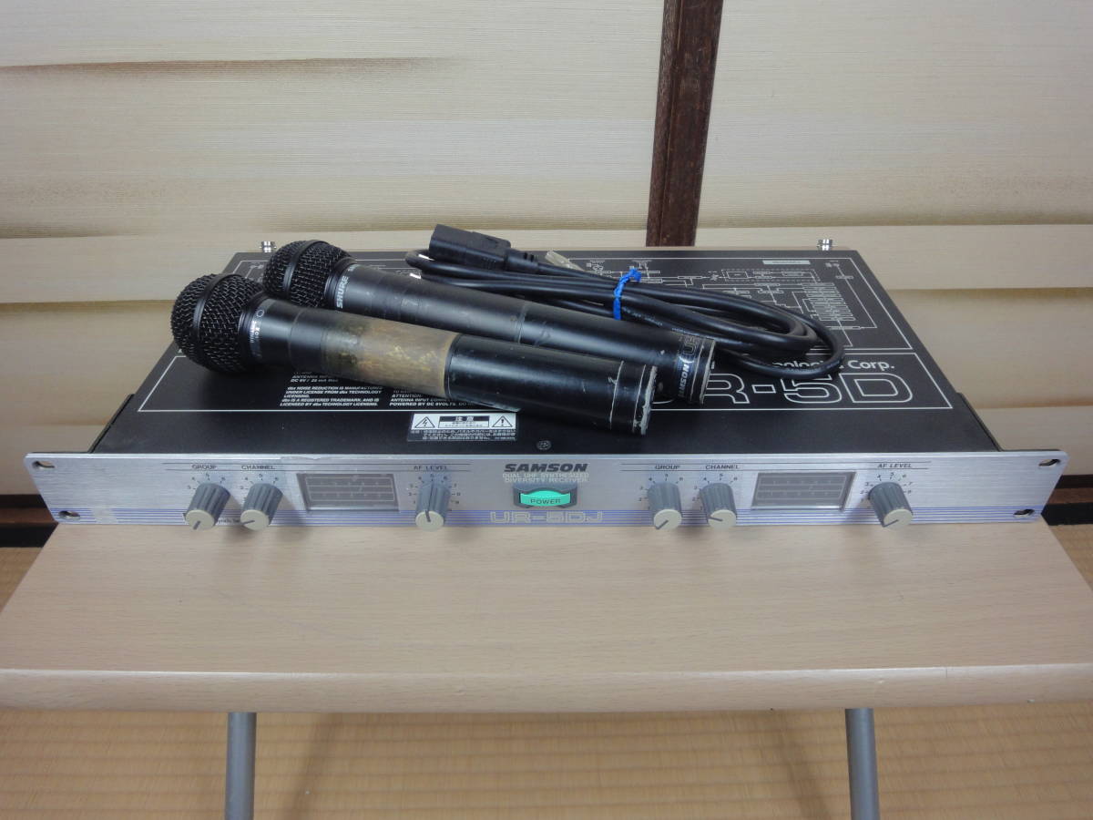 【全体的に状態が悪い】 SAMSON UR-5DJ UH-5J レシーバー1台・ワイヤレスマイク2本 ジャンク の落札情報詳細 - ヤフオク ...