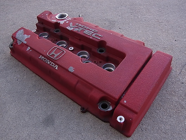 【傷や汚れあり】DC2 DB8 インテグラ タイプR EK4 EK9 シビック タイプR 純正 赤 ヘッドカバー カムカバー HONDA VTEC B16A B16B B18C EF8 EF9 ...