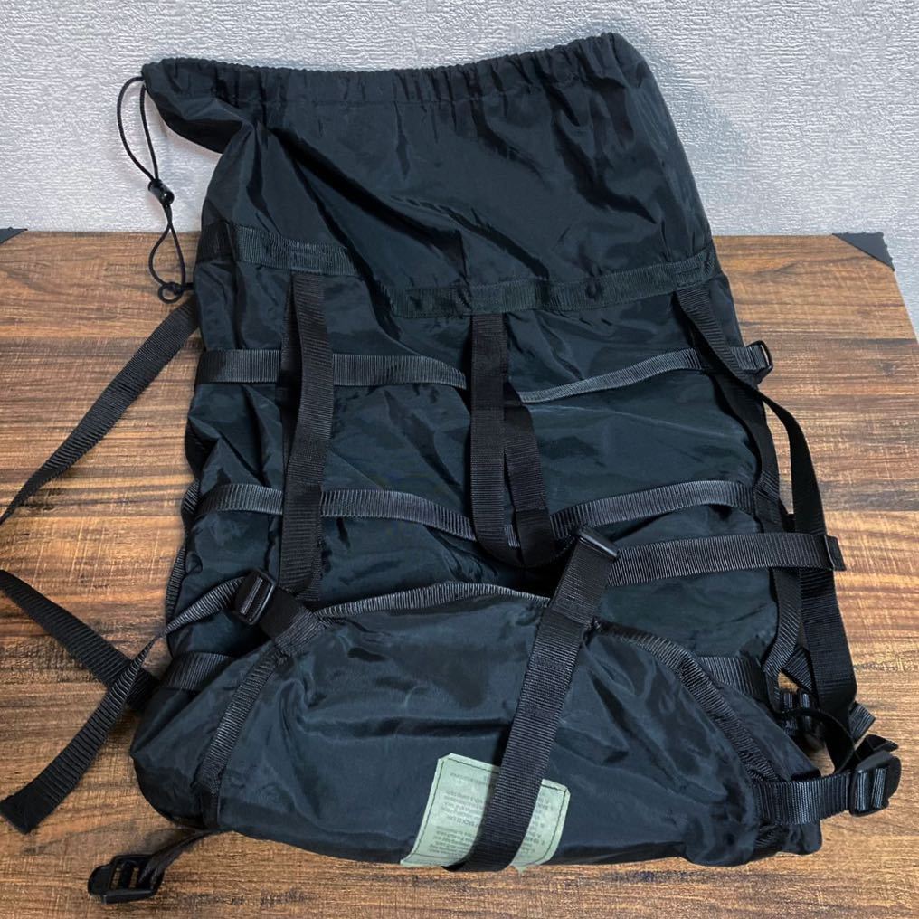 【目立った傷や汚れなし】U.S.ARMY 米軍 STUFF SACK,COMPRESSION LARGE 寝袋ケース 袋のみ ブラック ...