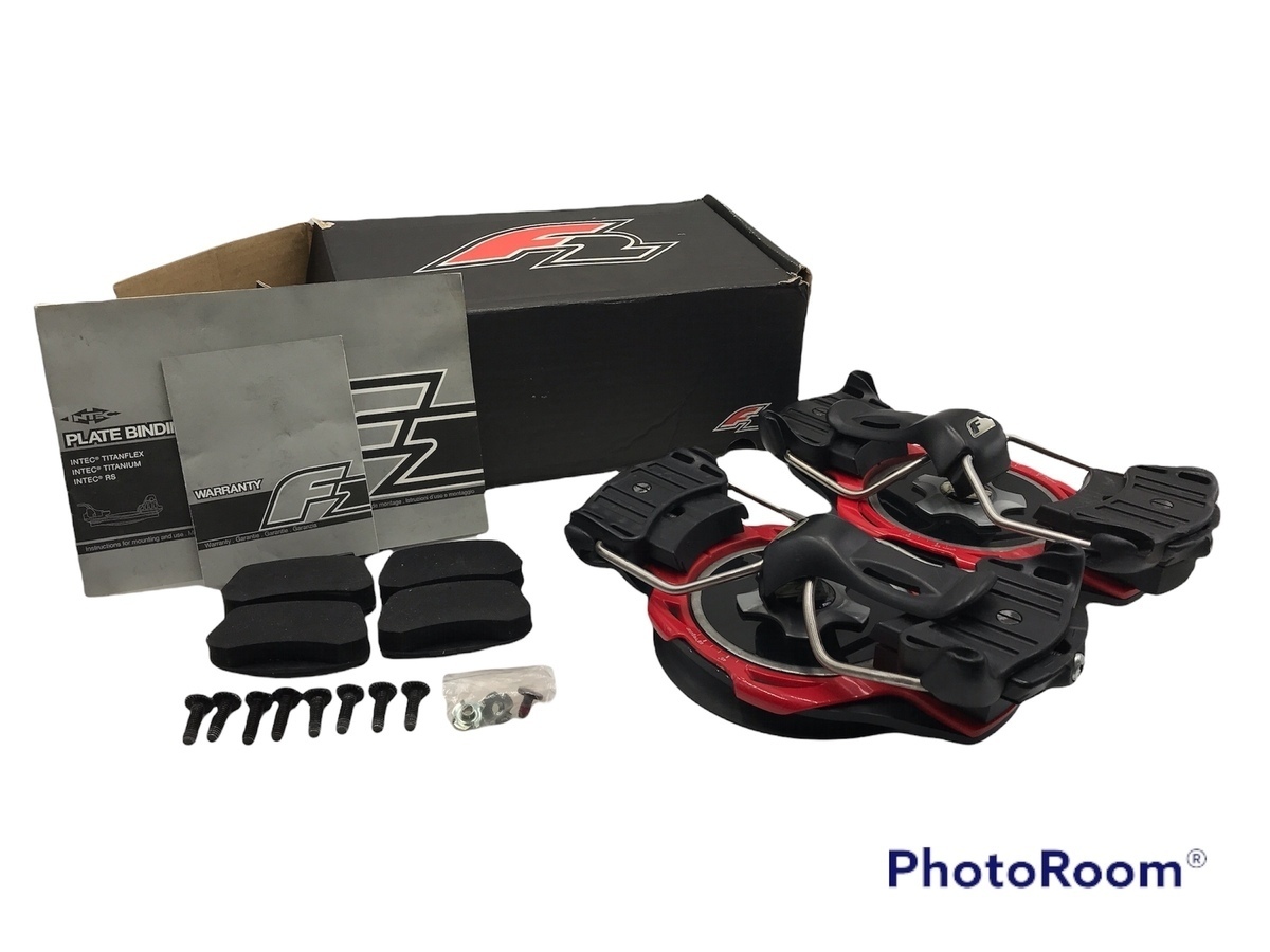 【やや傷や汚れあり】F2 plate binding スノーボード ビンディング バインディング ストラップ ネジ 取扱説明書 箱付 スノボ ...