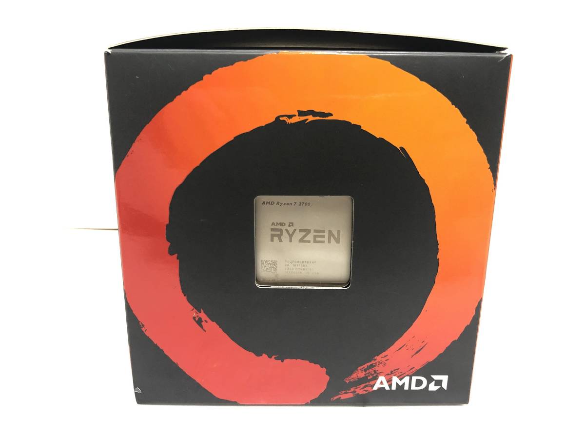 【やや傷や汚れあり】【動作品】AMD CPU Ryzen 7 2700 with Wraith Spire (LED) cooler ...
