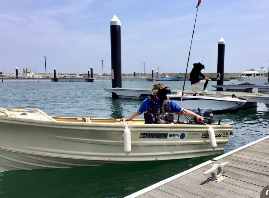 【傷や汚れあり】神奈川厚木IC付近発 QUINTREX fishnipper3.5 マリンアルミボート ヤマハ15馬力船外機 日本一周出来る ...