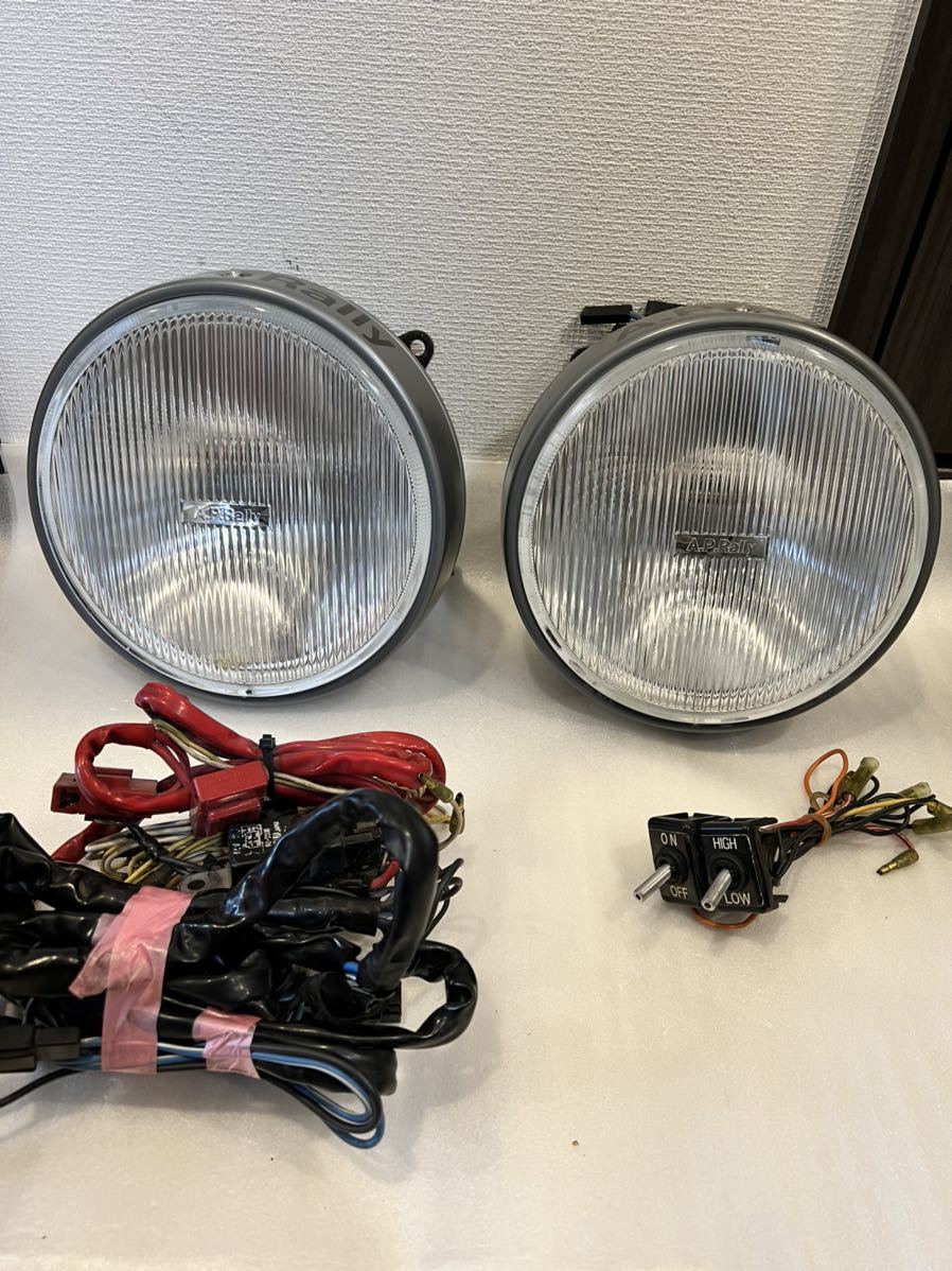 【傷や汚れあり】A.P RALLY インプレッサ GC8 フォグ ランプ ドライビング ライト ヘッドライト ラリー ランサー リレー ...
