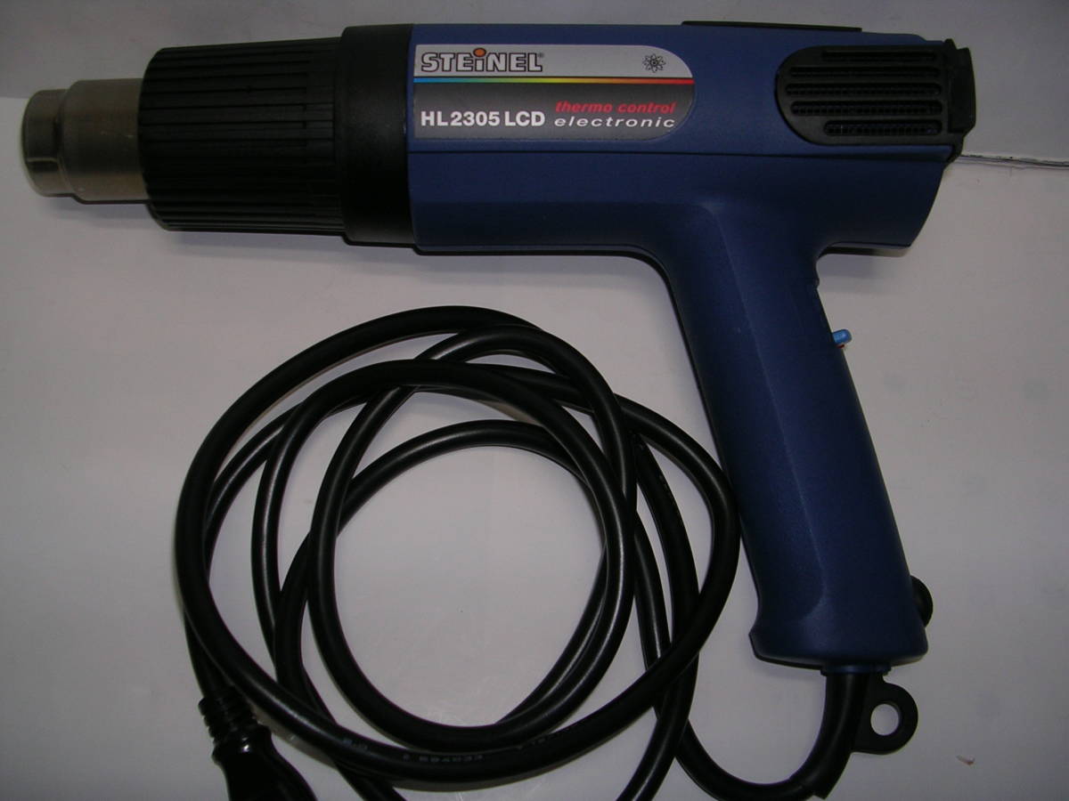 【目立った傷や汚れなし】 ホットエアーガン【シュタイネルHL2305 LCD 坂口電熱HL1013 LCD BOX付き】写真参照最良状態の中古 ...