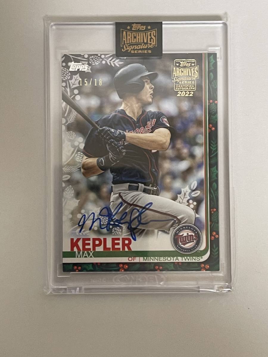 【未使用】Max Kepler【2022 TOPPS Archives Signatures】 Buyback Auto #/18の落札情報 ...