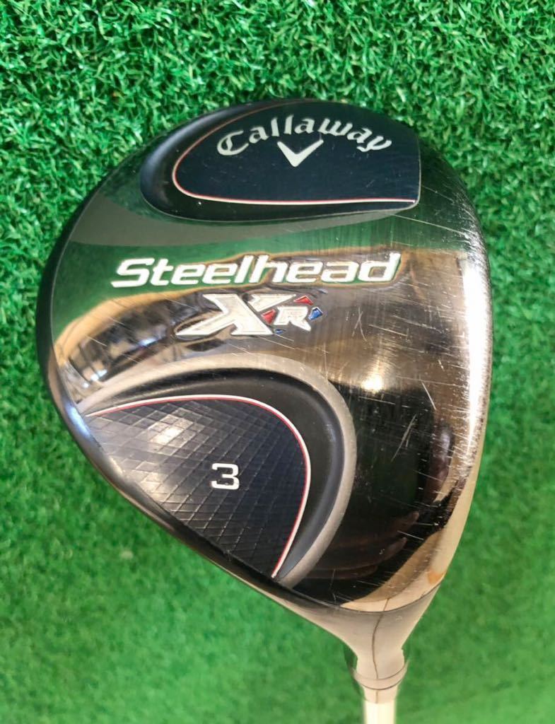 【傷や汚れあり】キャロウェイCallaway Steelhead XR フェアウェイウッド スチールヘッド FW #3 15° グラファイトデザインGRAPHITE DESING TOUR ...