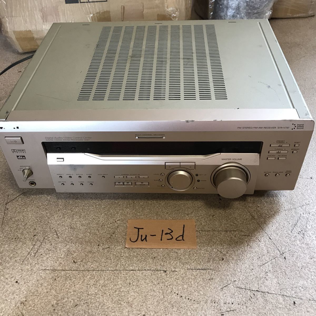 【傷や汚れあり】SONY STR-V737 AVアンプ FMステレオ/FM-AMレシーバー 中古品の落札情報詳細 - ヤフオク落札価格情報 オークフリー