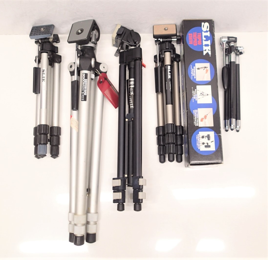 【全体的に状態が悪い】J652C 三脚 スリック SLIK COMPACT TRIPOD GOODMAN S-103 38T4 GAZELLE ...