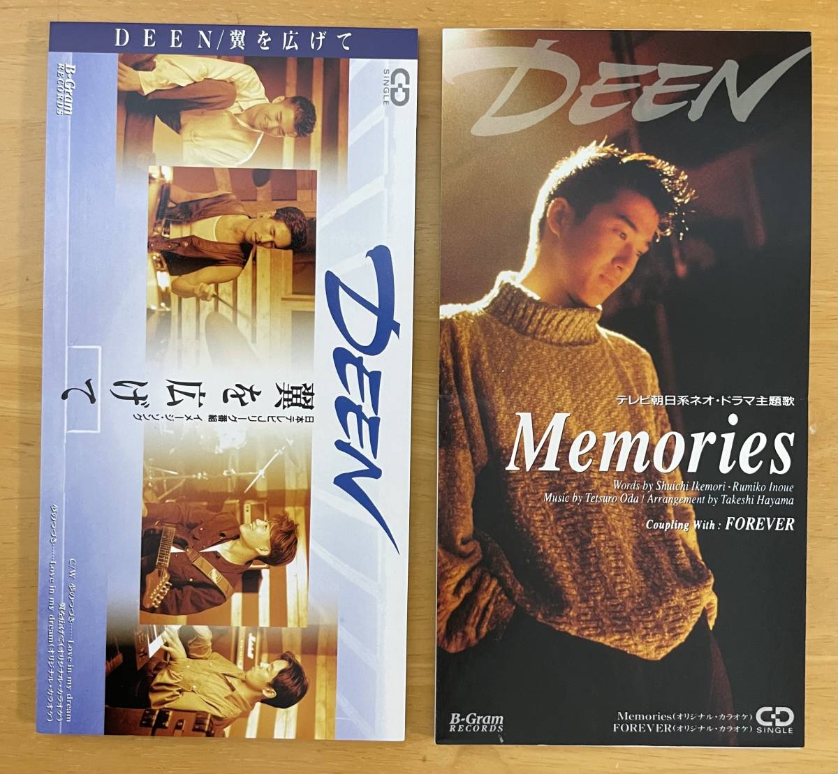 【目立った傷や汚れなし】 DEEN / ① 翼を広げて ② Memories 8cm CDシングル【 BMG / ① BGDH-1007 ② ...