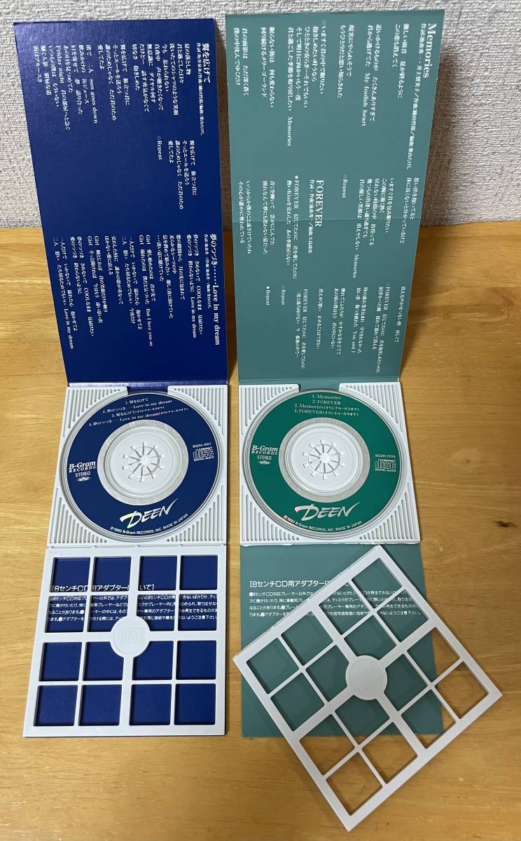 【目立った傷や汚れなし】 DEEN / ① 翼を広げて ② Memories 8cm CDシングル【 BMG / ① BGDH-1007 ② ...