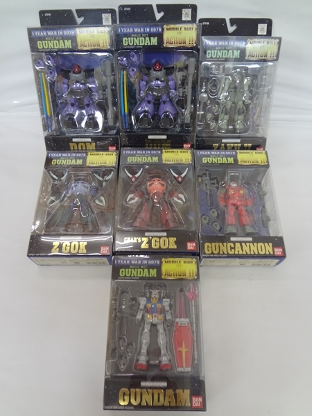 【未使用に近い】MOBILE SUIT GUNDAM 1YEAR WAR IN 0079 7体セット ガンダム/ザク/ドム/ズゴック/ガン ...
