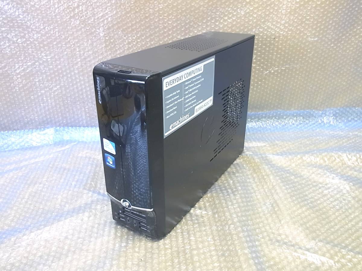 【やや傷や汚れあり】ディスクトップPC emachines EL1850-H22CTF Pentium Dual 3GHz/3G/320G ...