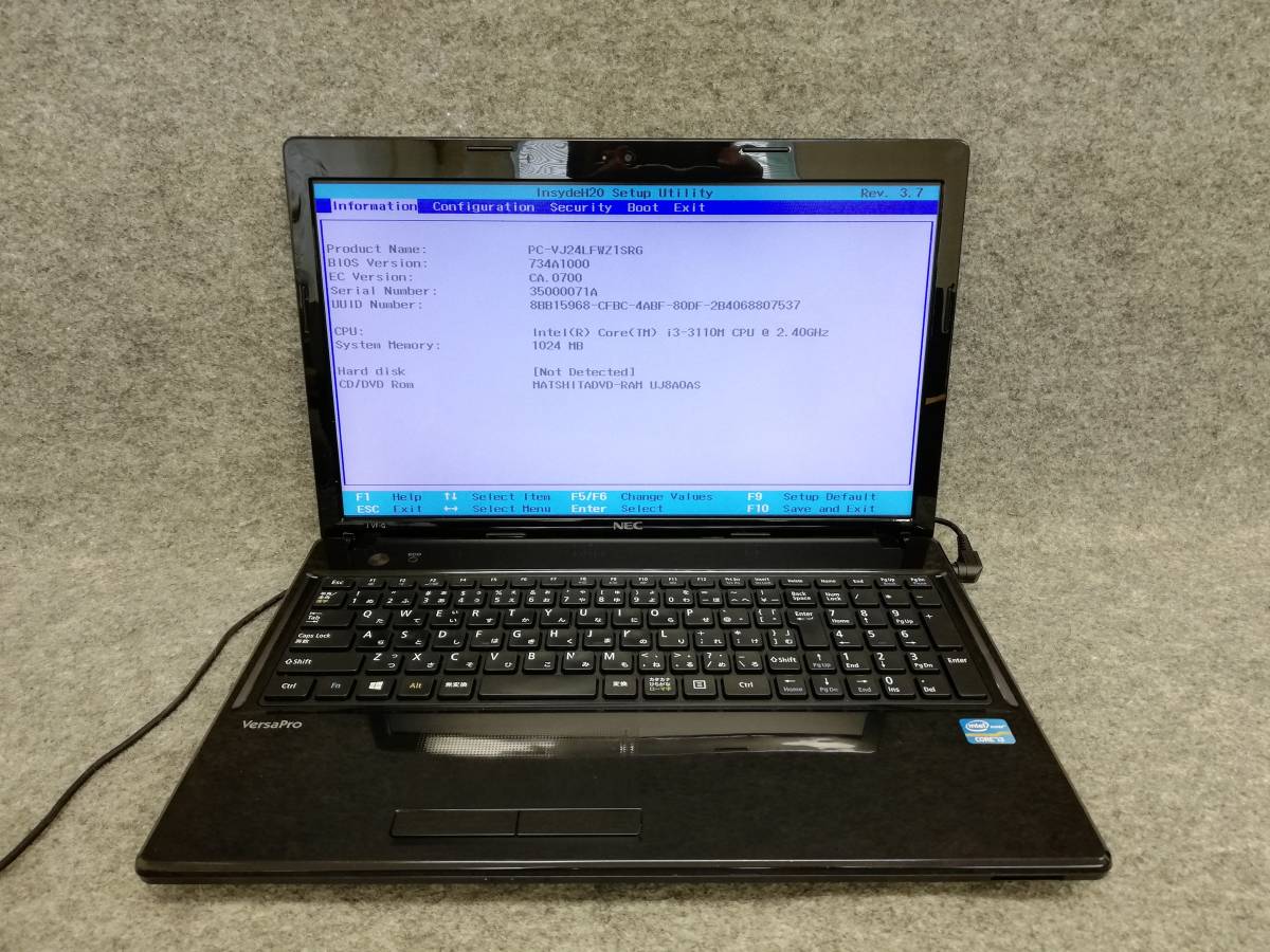 【傷や汚れあり】NEC VersaPro VK24LFG i3 3110M Bios確認 ジャンク 80071Aの落札情報詳細 - ヤフオク ...