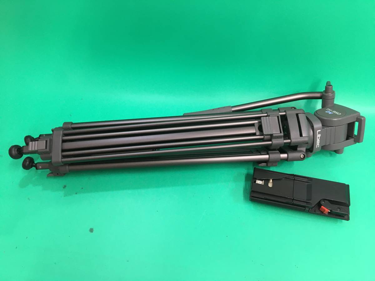 【傷や汚れあり】★ Libec TH-950 DV + H22DV + Canon TA-100 ★ リーベック/キャノン ビデオ三脚 雲台 ...
