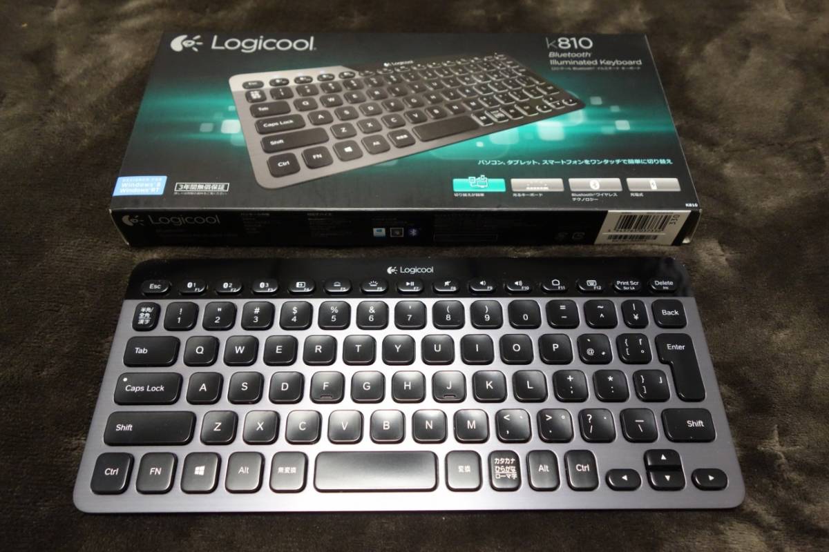 【やや傷や汚れあり】Logicool K810 Bluetoothキーボード 3機種接続・バックライト付き 動作良好 中古品の落札情報詳細 - ヤフオク落札価格検索 オークフリー