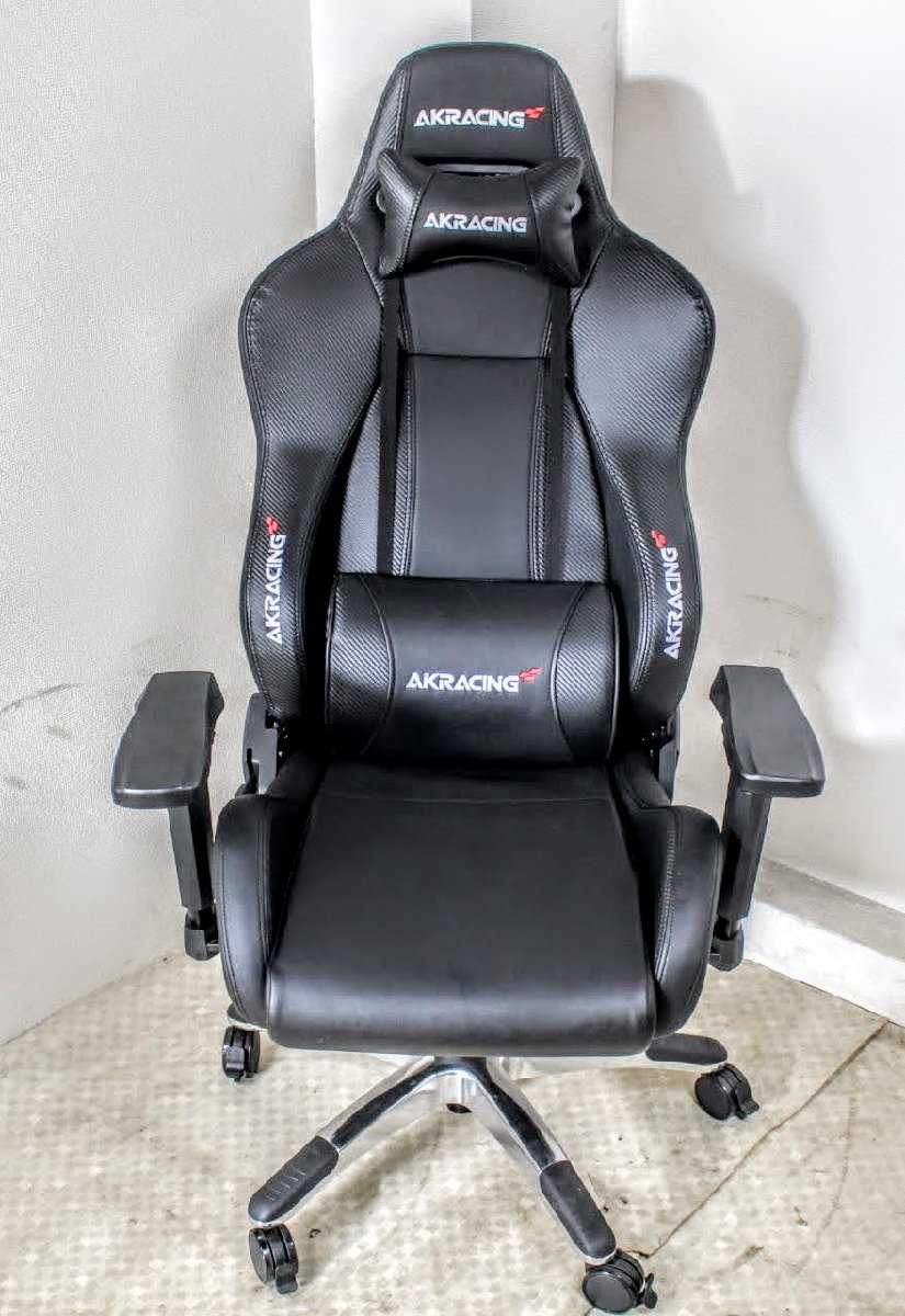 【目立った傷や汚れなし】No.3876 AK-RACING AKレーシング プレミアム オフィスチェア ゲーミングチェア デスクチェアの落札情報詳細 - ヤフオク落札価格検索 オークフリー