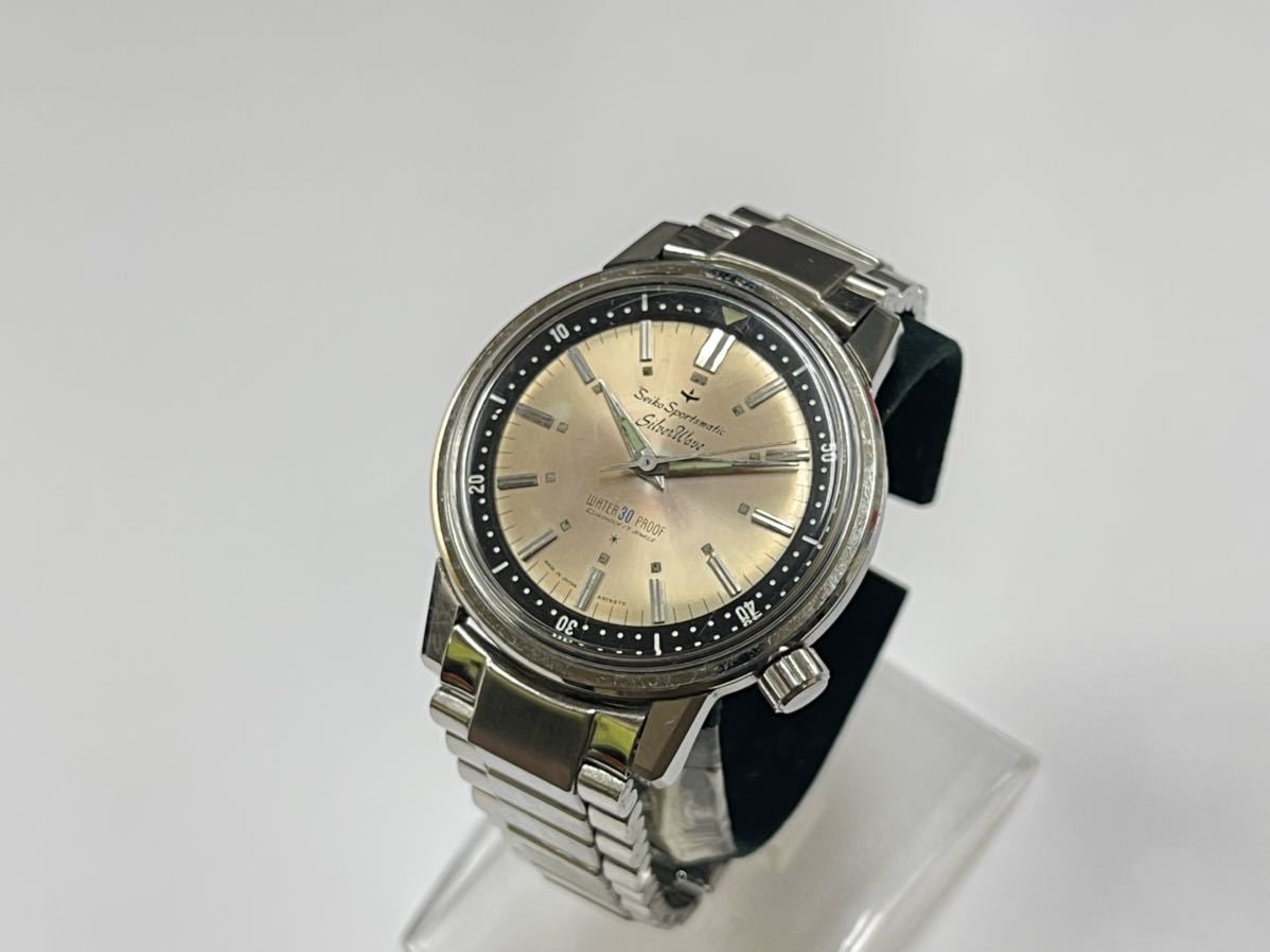 【やや傷や汚れあり】動作品 SEIKO Sportsmatic Silverwave 17石 セイコー スポーツマチック シルバーウェーブ ...