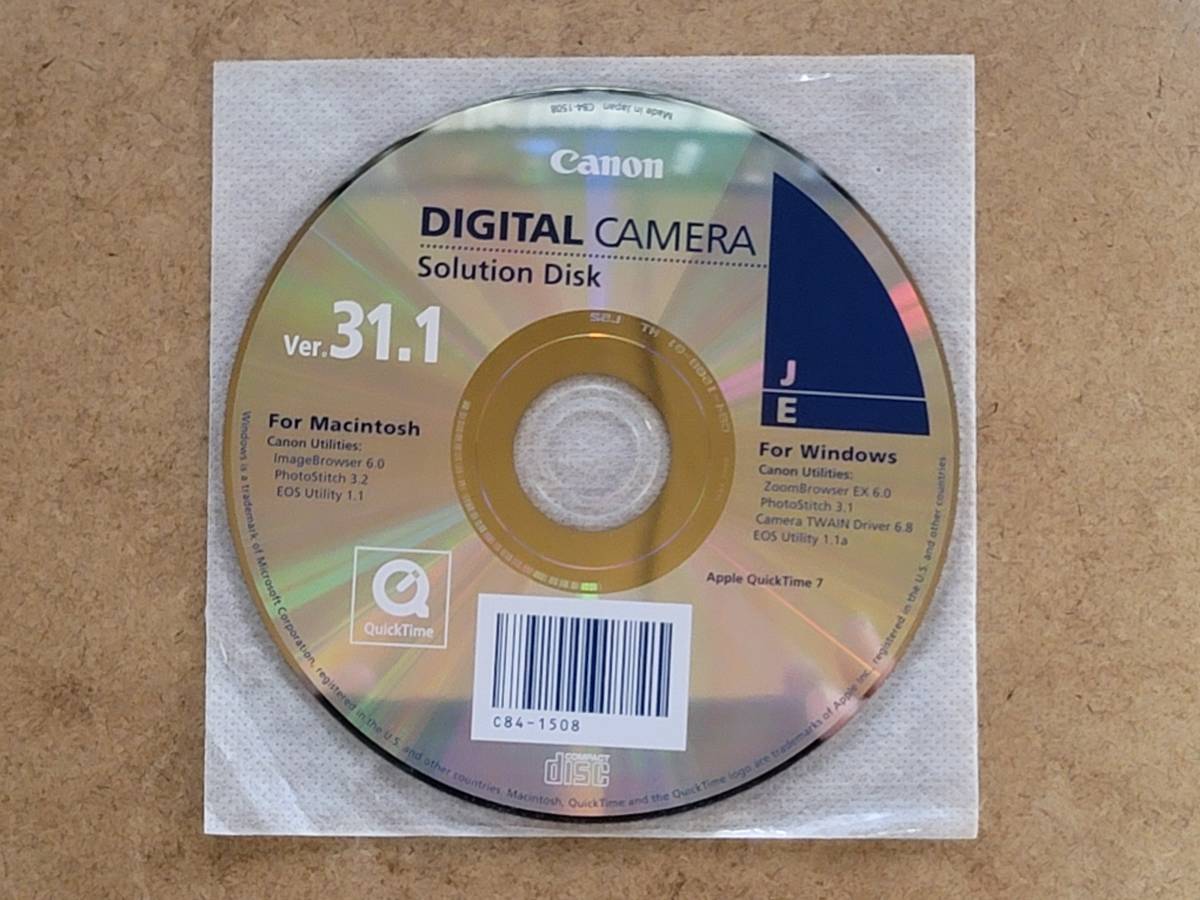 【目立った傷や汚れなし】Canon DIGITAL CAMERA Solution Disk Ver.31.1の落札情報詳細 - Yahoo!オークション落札価格検索 オークフリー