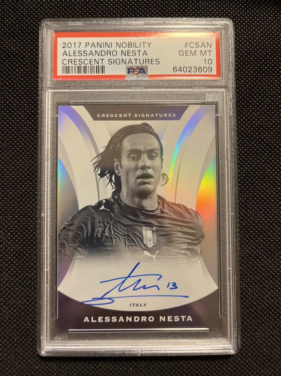 【未使用に近い】Panini Nobility Soccer 2017 Alessandro Nesta on card auto ...
