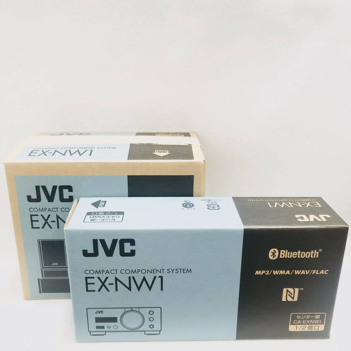 【目立った傷や汚れなし】 2点セットで1円スタート！ お買い得！ JVCコンパクトコンポーネントシステム EX-NW1 /ウッドコーン ...