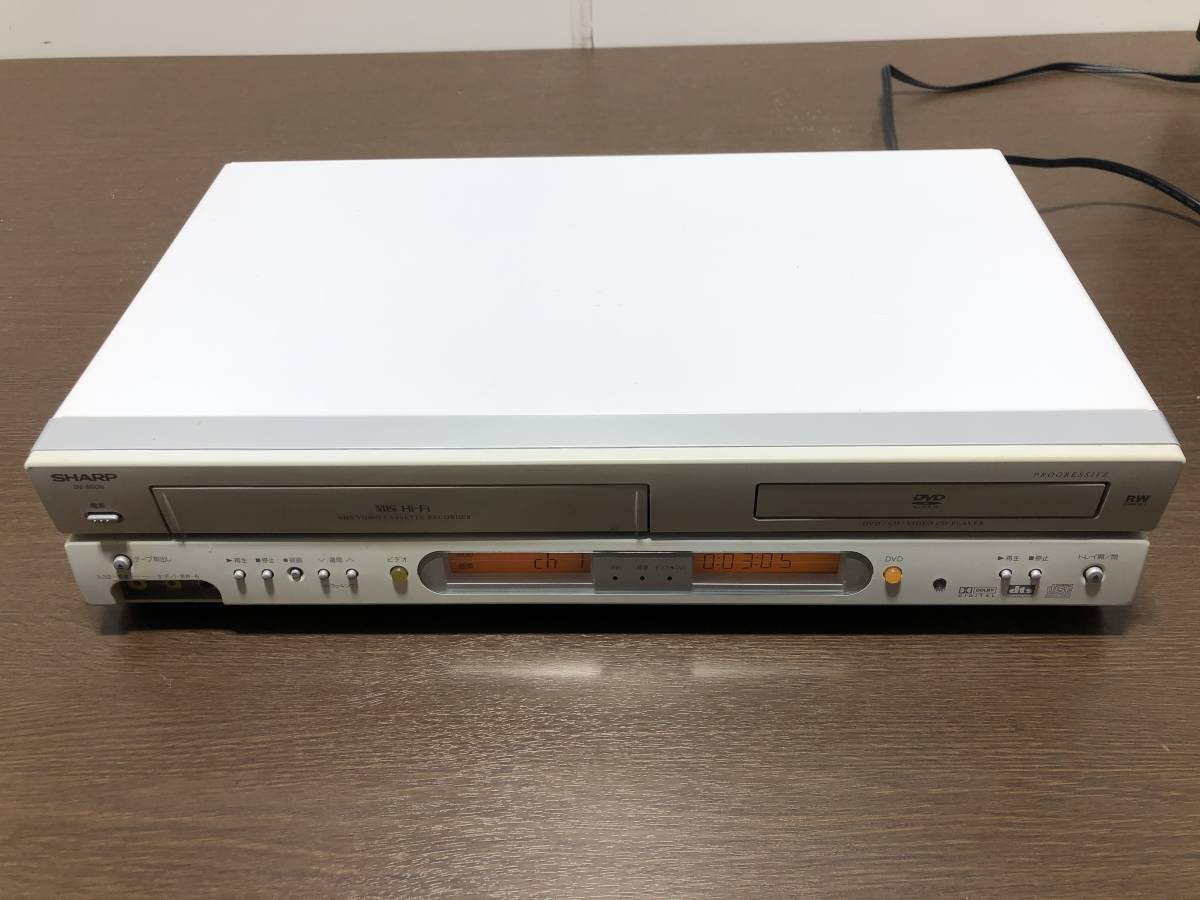 【やや傷や汚れあり】20022 SHARP DV-600N VTR一体型DVDビデオプレーヤー リモコン無【再生確認OK】 の落札情報詳細 ...